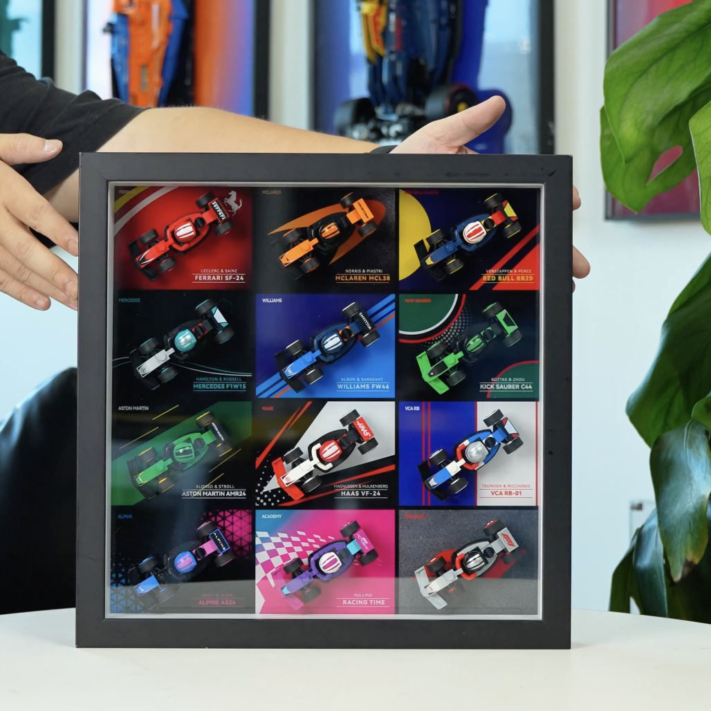 How to choose displays for your Lego 71049 F1 collectible race car? Th