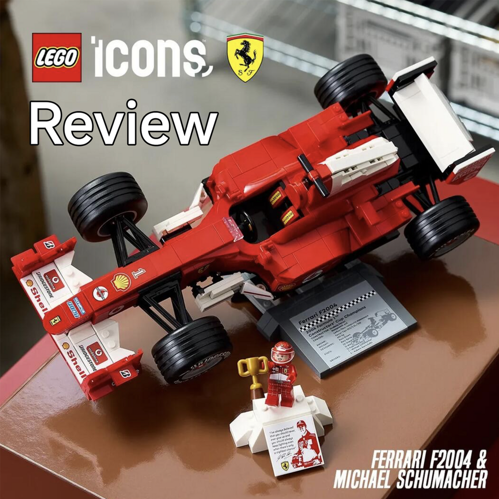 All you wanna know about LEGO Icons Ferrari F2004 & Michael Schumacher