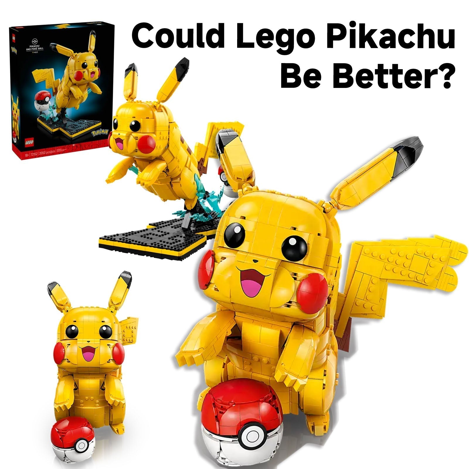 Could LEGO Pikachu Be Better? A Closer Look at Pokémon Design in Brick