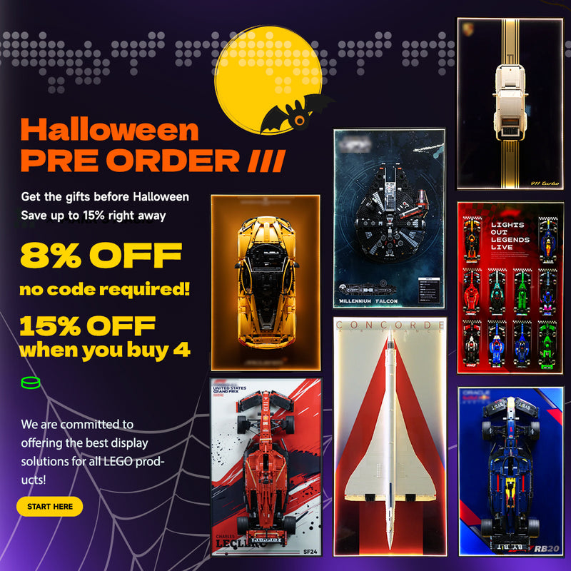 Wall Display Frames for LEGO® ICONS Concorde 10318