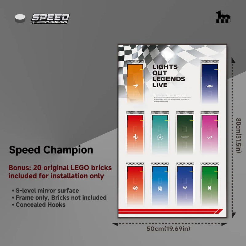 Car Display Frame for LEGO® Speed Champions f1 Series