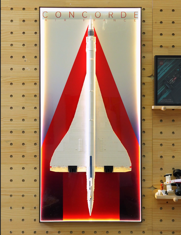 Wall Display Frames for LEGO® ICONS Concorde 10318