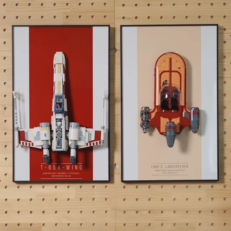 Wall Display Frame for LEGO® Star Wars 75341 Luke Skywalker’s Landspee