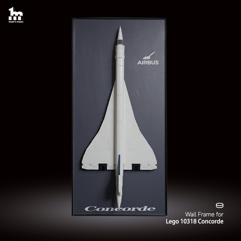 Wall Display Frames for LEGO® ICONS Concorde 10318