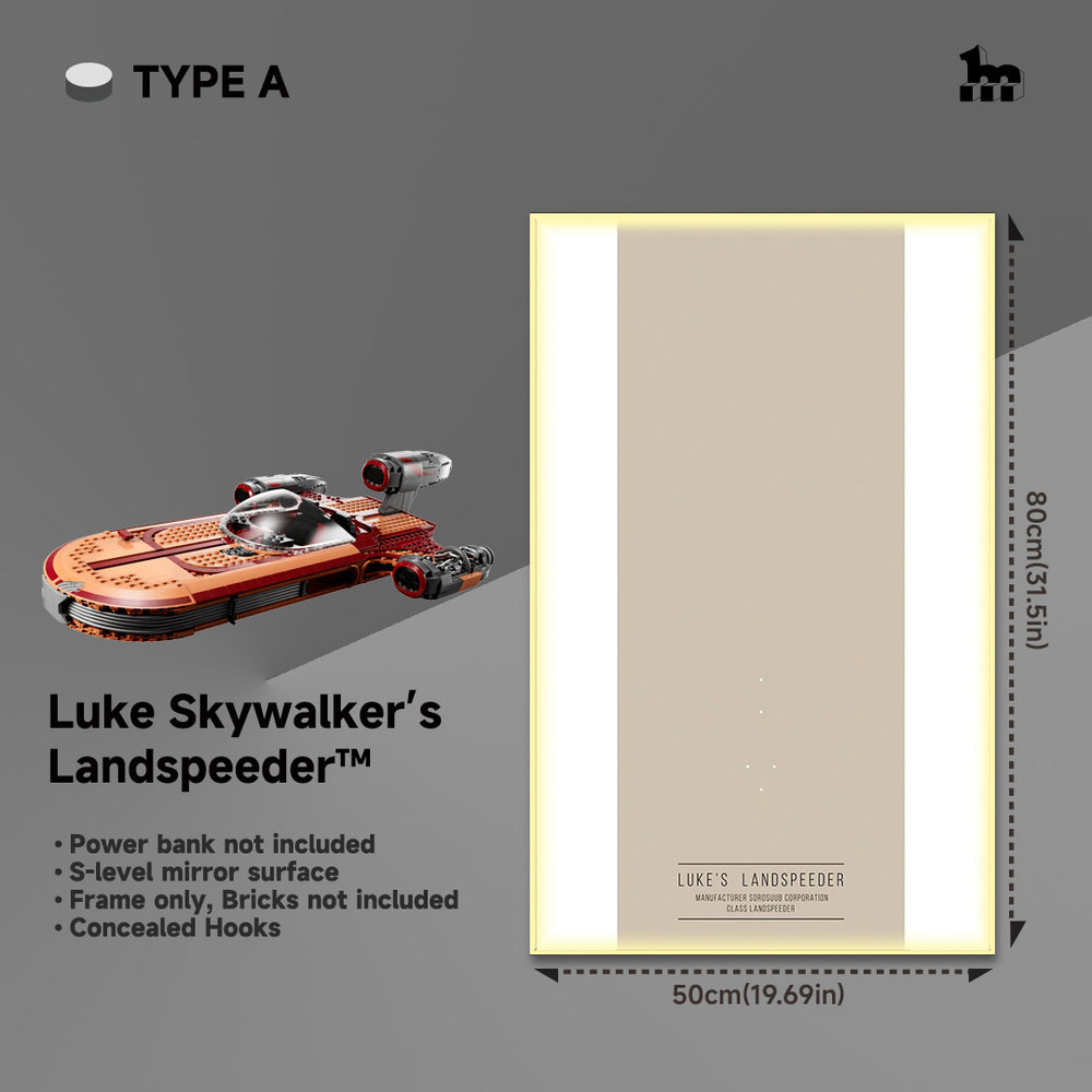 Wall Display Frame for LEGO® Star Wars 75341 Luke Skywalker’s Landspee