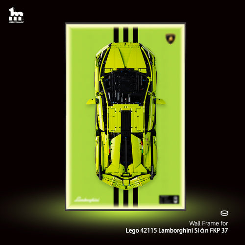 Car display frame for LEGO® TECHNIC™ Lamborghini Sián FKP 37 42115