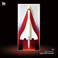 Wall Display Frames for LEGO® ICONS Concorde 10318