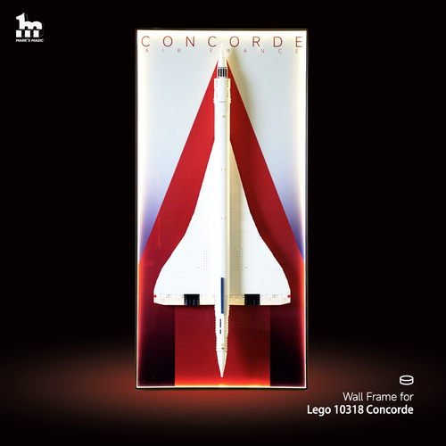 Wall Display Frames for LEGO® ICONS Concorde 10318