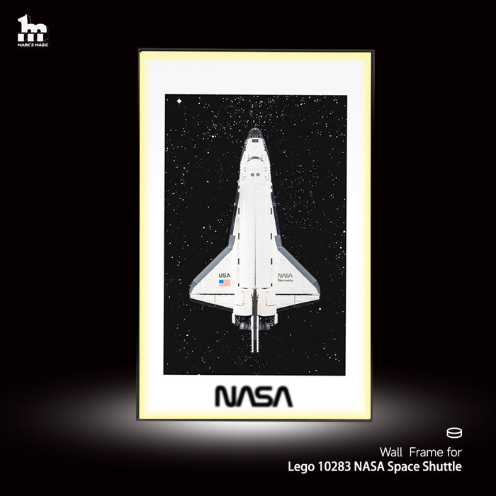 Wall Display Frame for LEGO® ICONS NASA Space Shuttle 10283