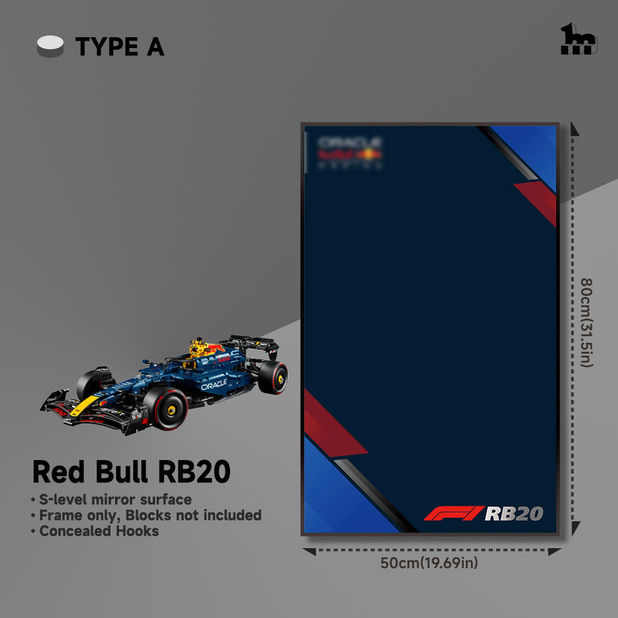 Car Display Frame For LEGO® TECHNIC™ Oracle Red Bull Racing RB20 F1 Ca