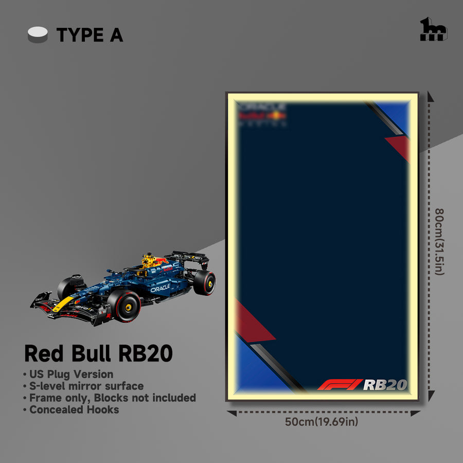 Car Display Frame For LEGO® TECHNIC™ Oracle Red Bull Racing RB20 F1 Ca
