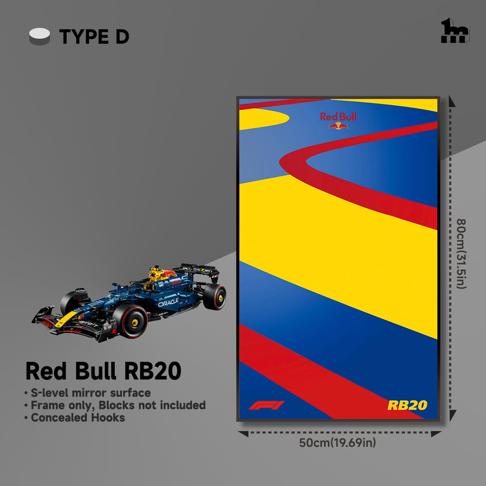 Car Display Frame For LEGO® TECHNIC™ Oracle Red Bull Racing RB20 F1 Ca