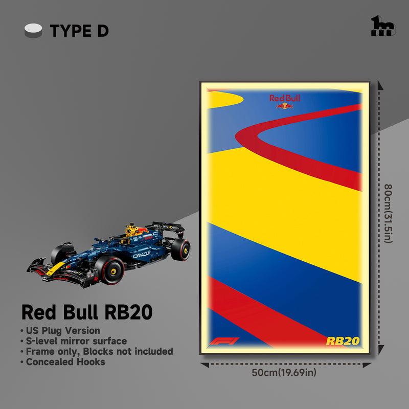 Car Display Frame For LEGO® TECHNIC™ Oracle Red Bull Racing RB20 F1 Ca