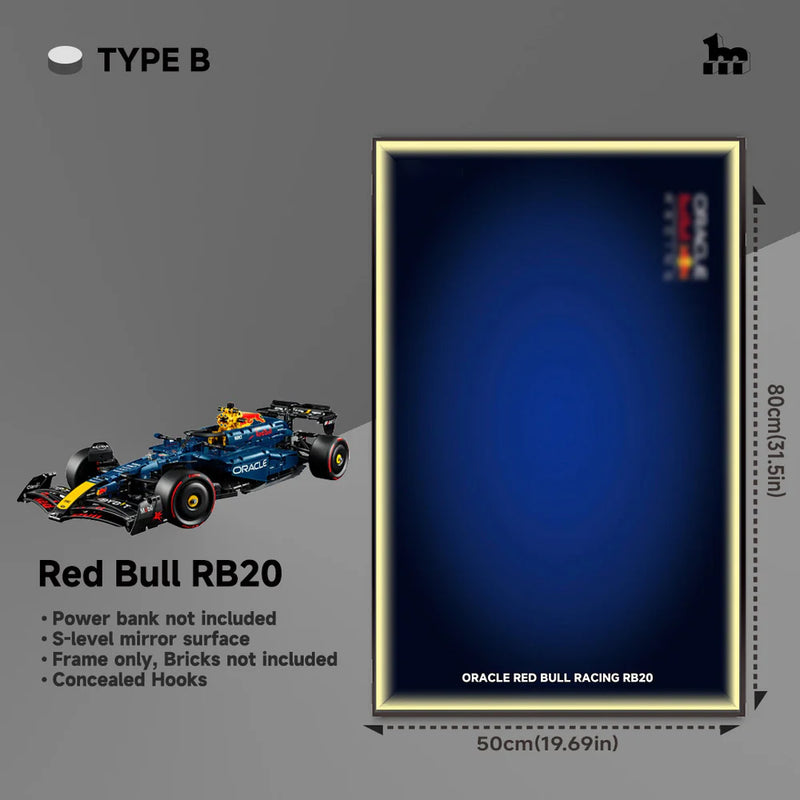 Car Display Frame For LEGO® TECHNIC™ Oracle Red Bull Racing RB20 F1 Ca