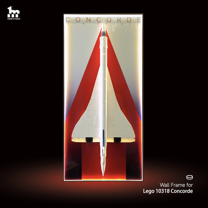 Wall Display Frames for LEGO® ICONS Concorde