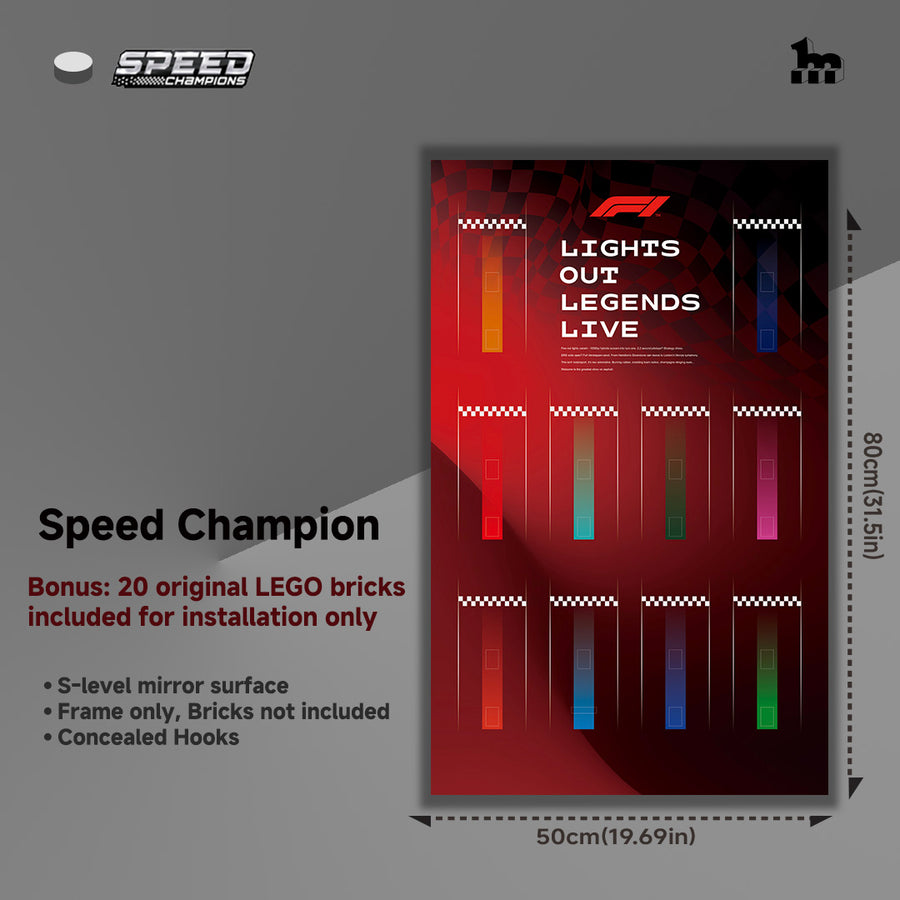 Car Display Frame for LEGO® Speed Champions f1 Series
